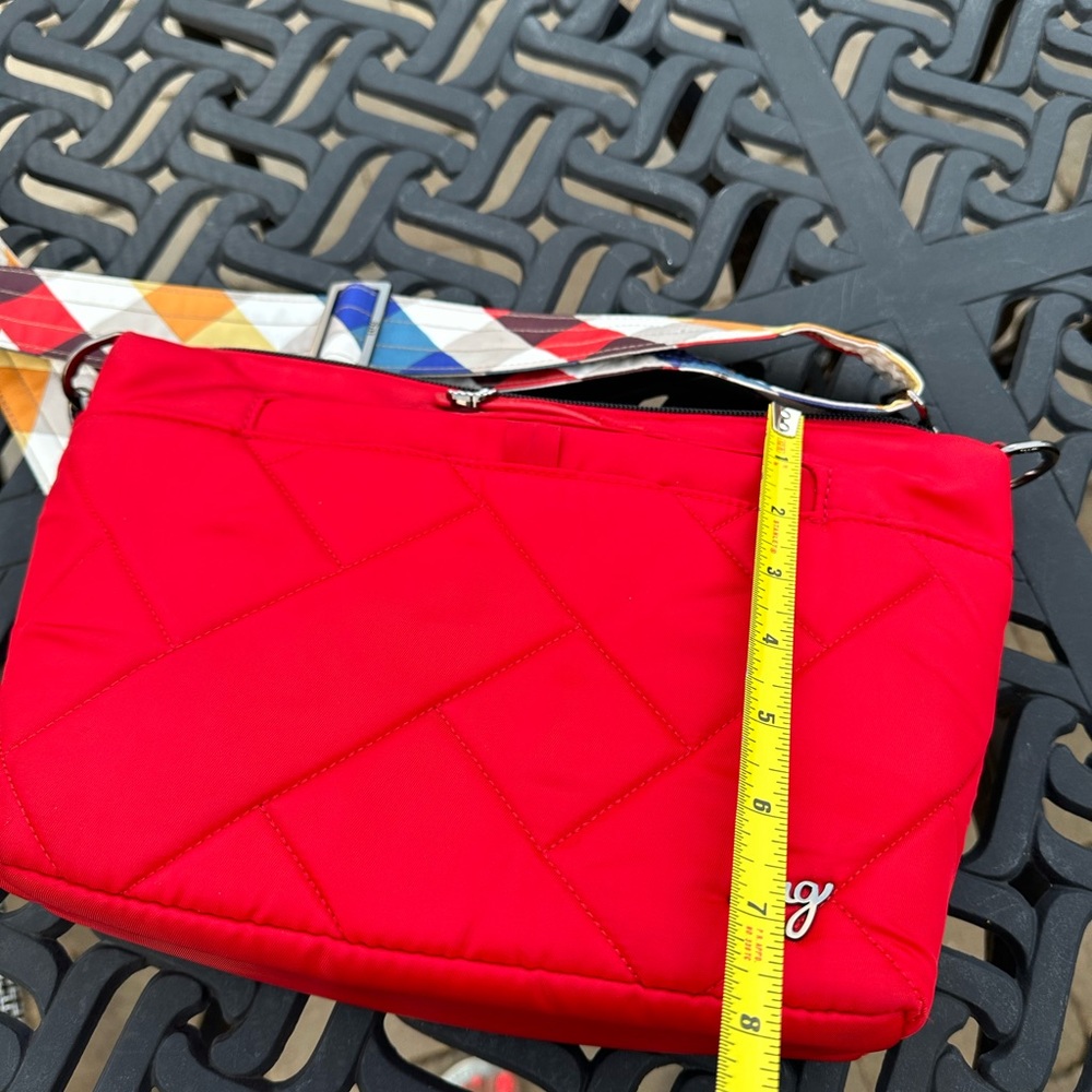 Lug Red Quilted Crossbody Purse - Gem